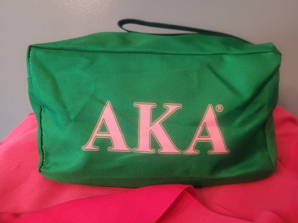 AKA Toiletry Bag with Strap - Greek CertiPHIed Apparel