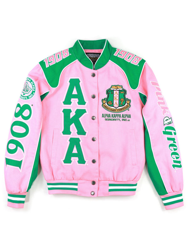 AKA RACING JACKET "TWENTY PEARLS" - Greek CertiPHIed Apparel