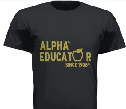 ALPHA Educator T-shirt - Greek CertiPHIed Apparel