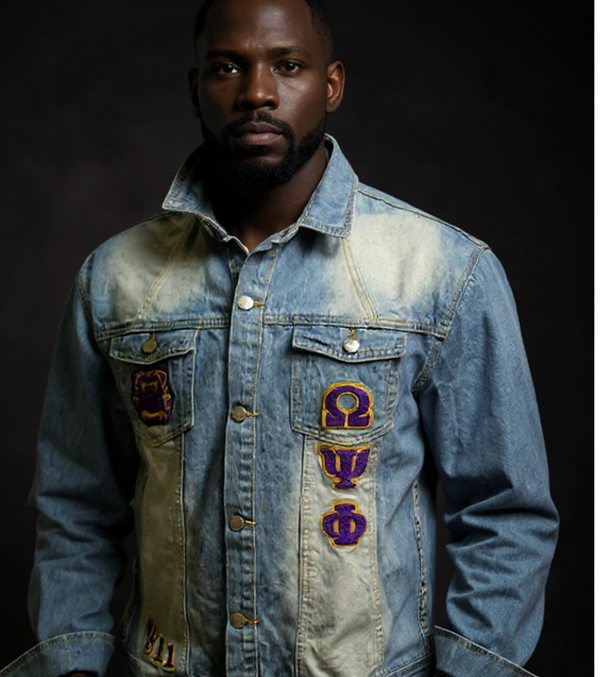 Omega Denim Jacket - Greek CertiPHIed Apparel