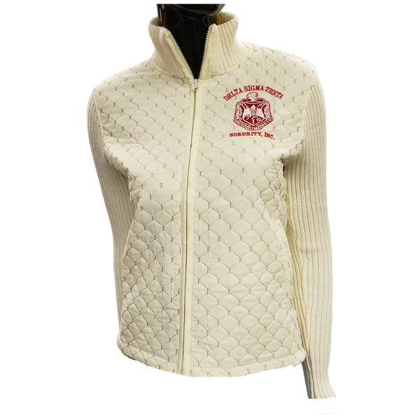 Delta Sweater Jacket - Greek CertiPHIed Apparel