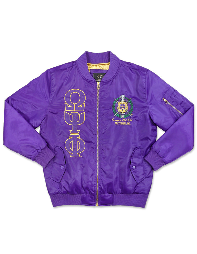 Omega Bomber Jacket - Greek CertiPHIed Apparel