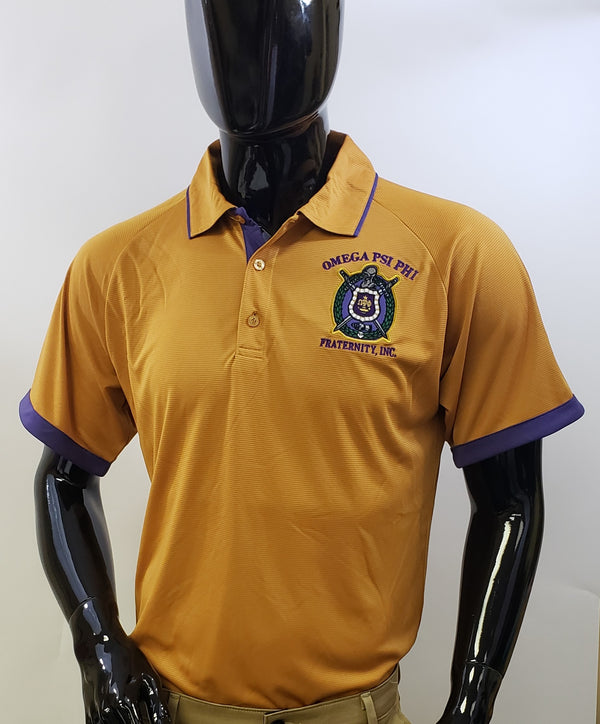 Omega Two-Toned Dry Fit Polo - Greek CertiPHIed Apparel