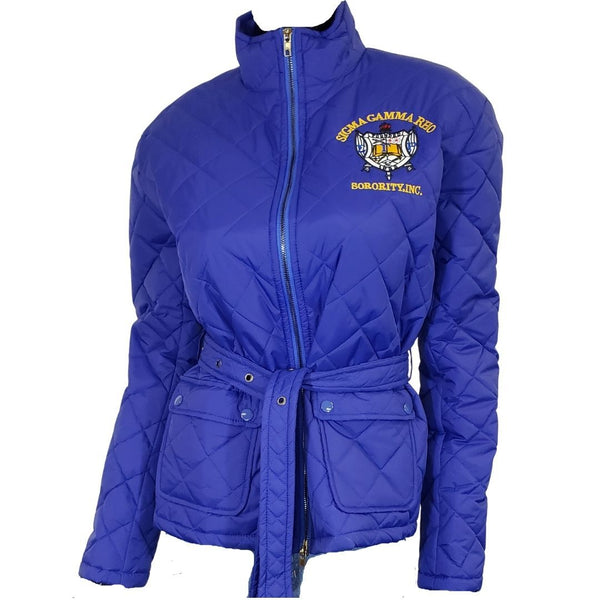 S G Rho Quilted Riding Jacket - Greek CertiPHIed Apparel