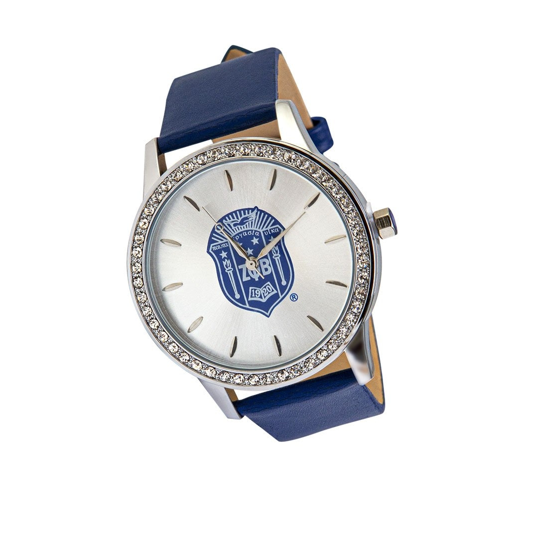 Zeta Leather Band Watch - Greek CertiPHIed Apparel